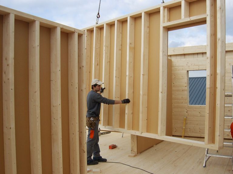 Holzrahmenbau Innenwand – Heidesch